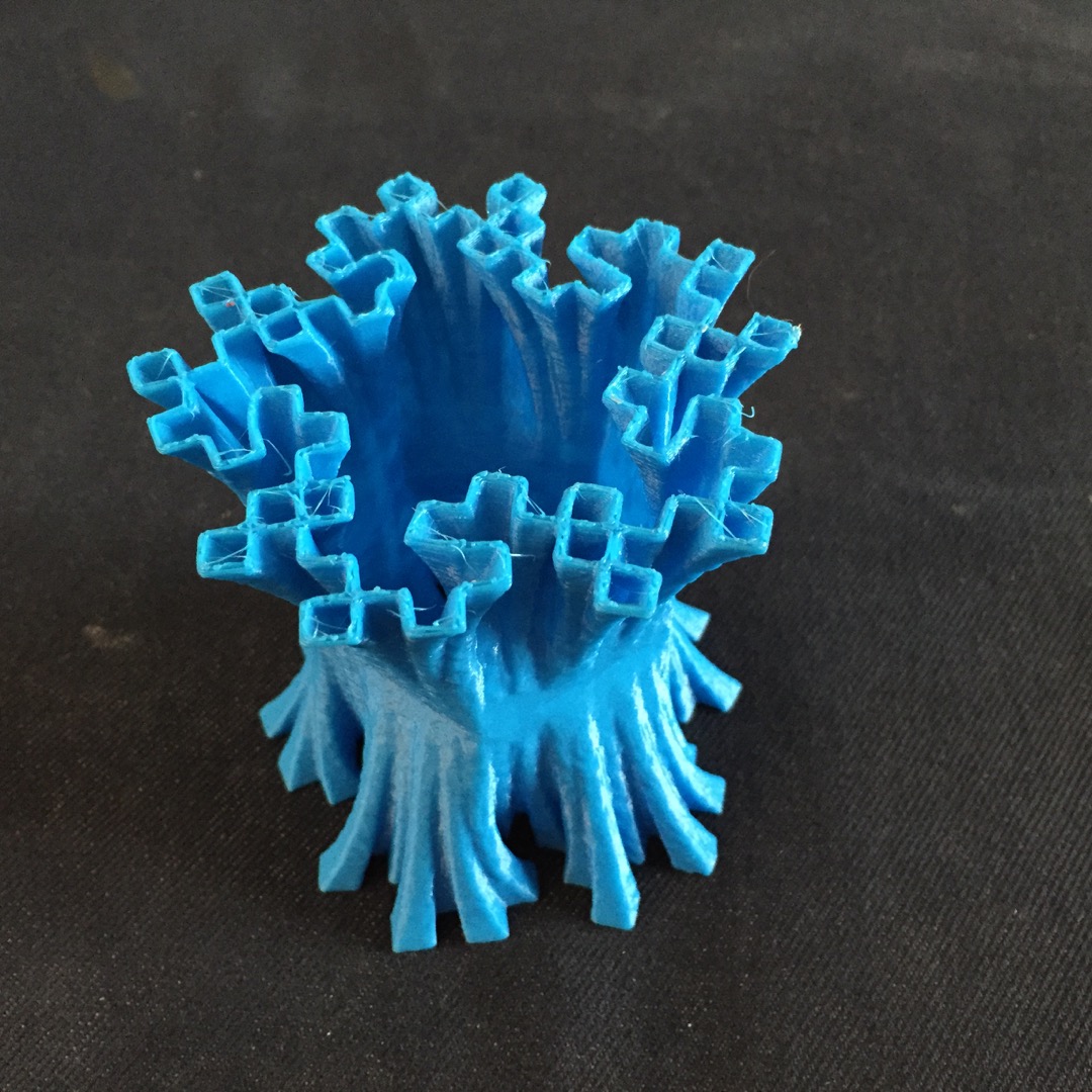 Workflow Desmos Processing Fiji 3D Print A Recursive Process